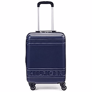 Tommy Hilfiger Lexington Upight Hard Suitcase, Navy, 21"