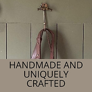 Knobs By Blossom Vintage Antique Brass Iron Wall Hooks Tie Backs Bronze Handmade Metal Animal Hook (5. Running Rabbit), TFVSAH