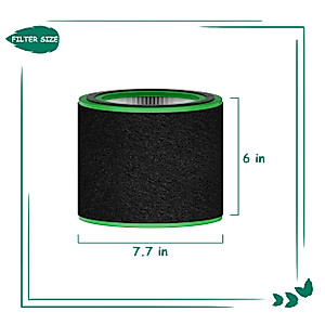 Asheviller FLT151 Replacement Filter V, Compatible with GermGuardian Air Purifier Models: AC151, and AirSafe Series: AC3000, AP315, Part Number FLT151, 2Pack (FLT151VO)