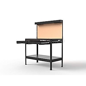 Olympia Tools Multipurpose Workbench with Light, 87-883-917 , Black