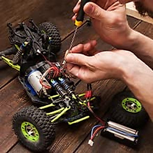 Yinpecly M4 x 10mm Carbon Steel Machine Screws Phillips Pan Head Bolts Combine with Plain Washers Spring Washer Black Tone 50pcs