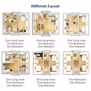 Generic prefab Housetiny Home 40 ft 3 Bed Room Kitchen and Bath Room Tiny House prefab House prefab Tiny Homes casas prefabricadas para Vivir Foldable House Container houseportable House, wodden