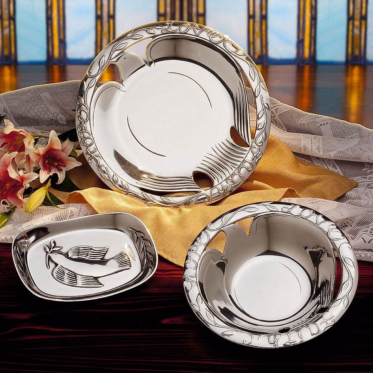 Wilton Armetale Flutes and Pearls Dipping Bowl, Round, 6-Inch