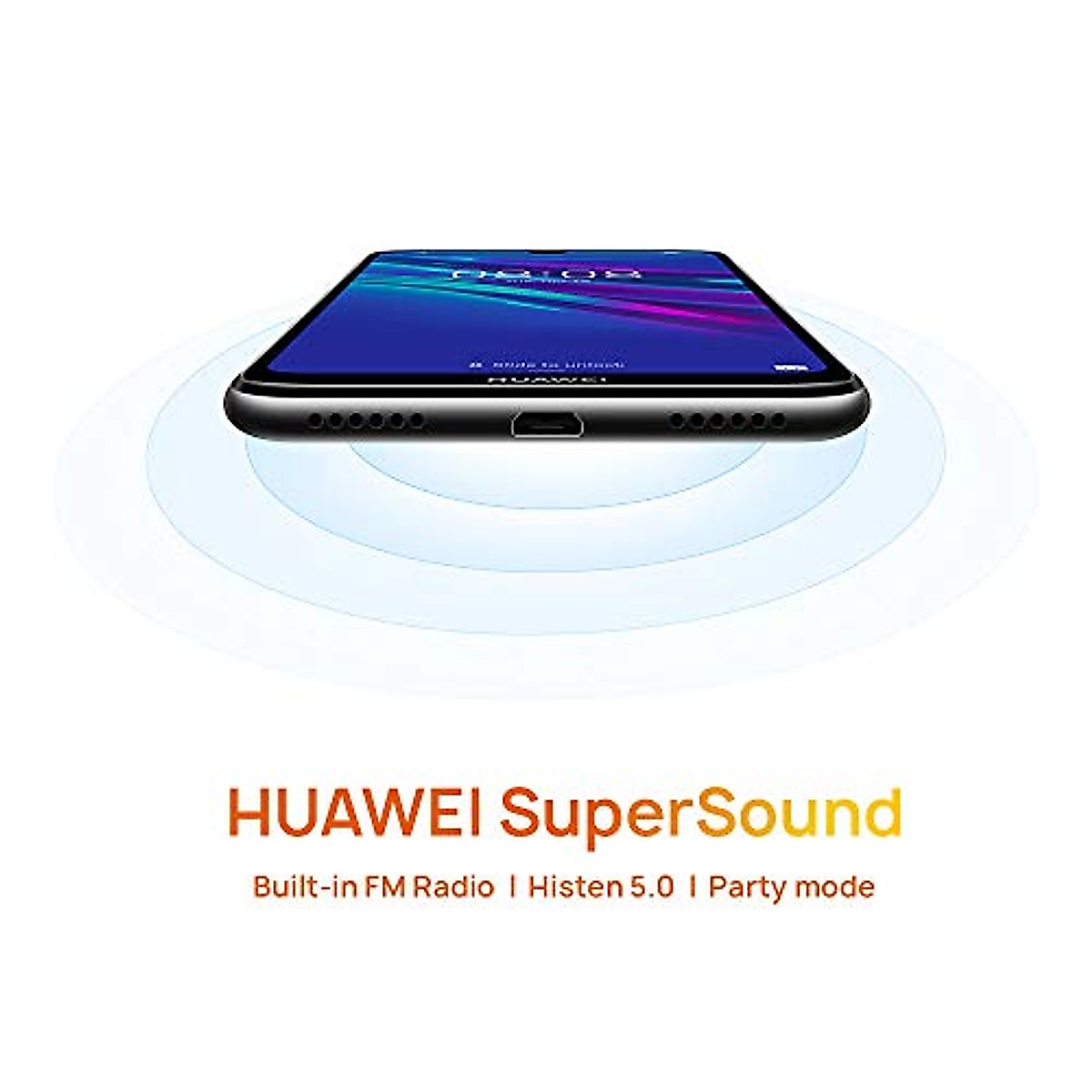 HUAWEI Y6 (2019) Single-SIM 32GB Factory Unlocked 4G/LTE Smartphone (Midnight Black) - International Version