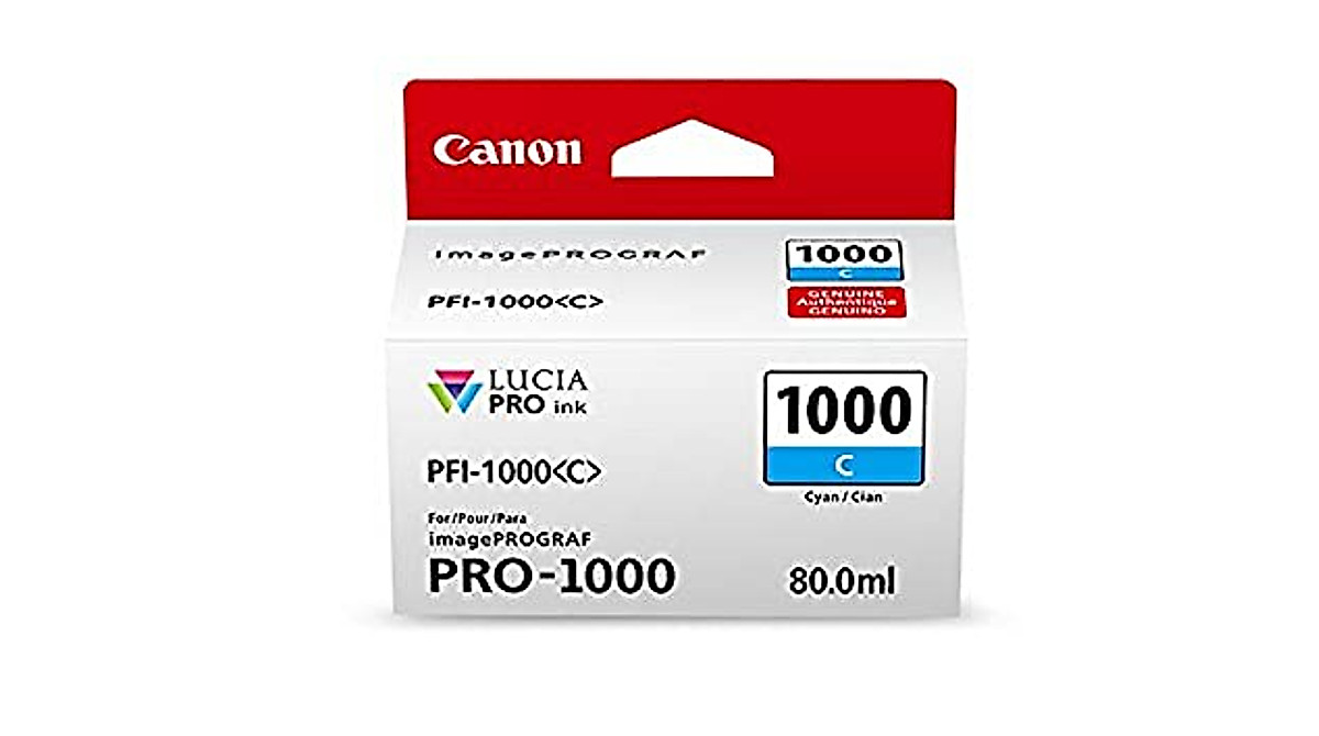 Canon Lucia PRO Cyan Ink Tank - Superior Quality for Stunning Prints