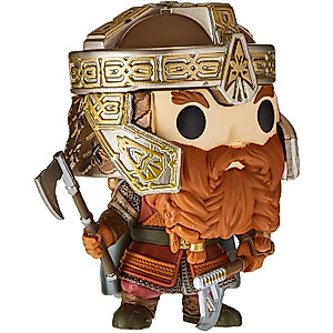 POP Lord of The Rings - Gimli Funko Pop Vinyl Figure (Bundled with Compatible Pop Box Protector Case), Multicolored, 3.75 inches