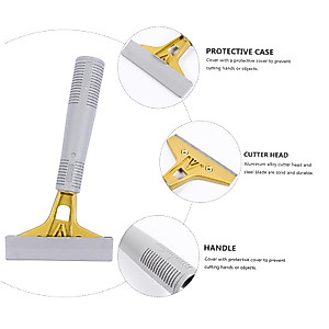 Amosfun Scraper Painting Stripping Tools Tile Glue Cleaner Floor Glue Cleaner Wallpaper Remover Tool