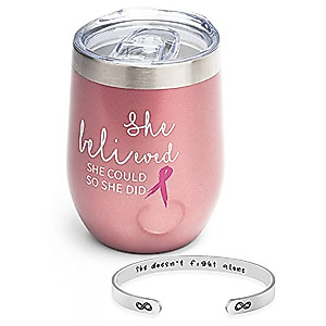 Breast Cancer Gifts for Women, Get Well Soon Gifts for Women, Breast Cancer Awareness Care Package with Mastectomy Pillow