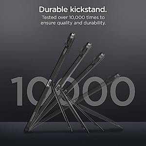 Spigen Thin Fit Pro Designed for Galaxy Tab S8 Ultra 14.6 Inch Case with S Pen Holder, Heavy Duty Protective Stand Cover 2022 (Keyboard Not Included) - Black