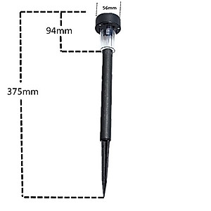 NEWOTE 10pcs Blue LED Outdoor Plastics Garden Solar Powered Landscape Light Lamp