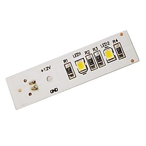 HUAYUWA Refrigerator LED Light Strip Board 1880404 Replacement DC 12V/0.72W Compatible with Hisense/Ronshen BCD-550WKK1FPGA Refrigerator Repair Parts Accessories
