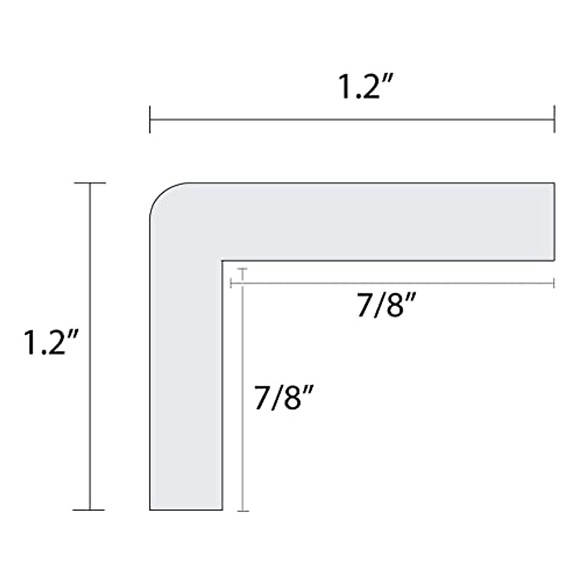 KidKusion 4-Piece Safety Corner Cushion, Black, Child Proofing Corner Guard, Made in USA, Child Safety, Home Furniture Safety Bumper, Baby Proof Table Protector, 4 Count (Pack of 1)