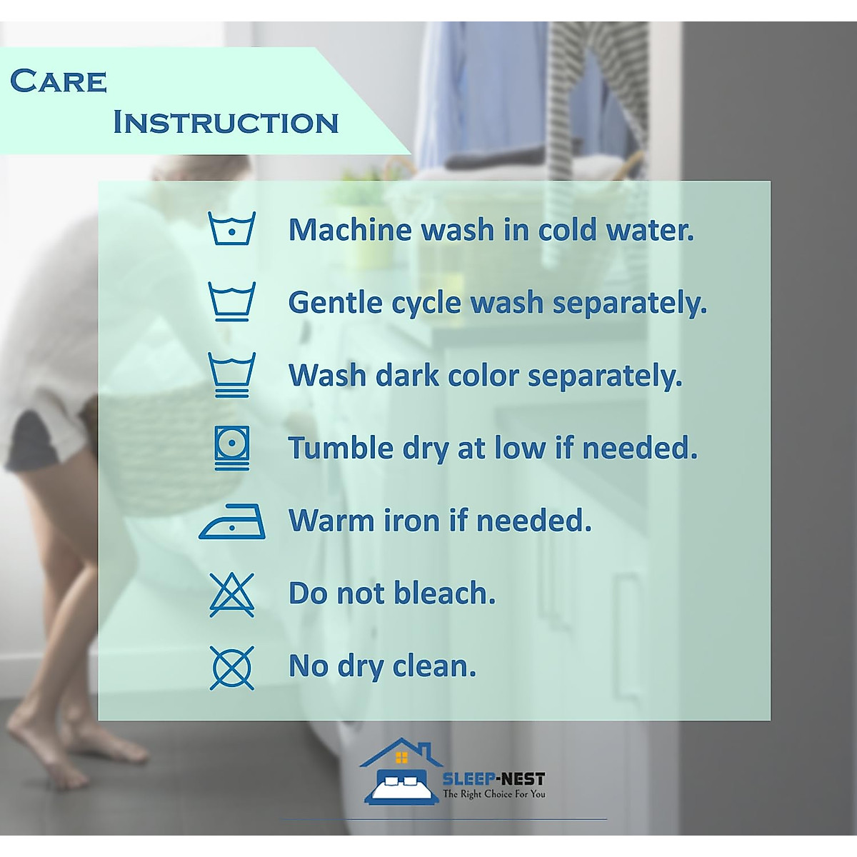 SLEEP-NEST Dual Tone Duvet Cover Set Cal-King 105"x93" Long Staple 100% Egyptian Cotton - 3 Piece Shading Design 600TC Covers with Zipper Closure, Two Color Duvet Cover Soft, (White + Medium Blue)