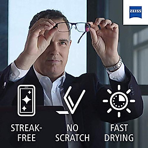 Zeiss Pre-Moistened Lens Cleaning Wipes - Cleans Bacteria, Germs and Without Streaks for Eyeglasses and Sunglasses - (50 Count)