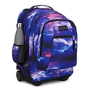 JanSport Driver 8 Rolling Backpack - Wheeled Travel Bag with 15-Inch Laptop Sleeve, One Size, Space Dust