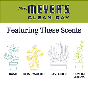 MRS. MEYER'S CLEAN DAY Foaming Hand Soap, Lemon Verbena Scent, 10 Fl oz (Pack of 2)