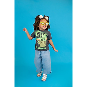 STAR WARS The Mandalorian Baby Yoda Toddler Boys T-Shirt Mesh Shorts CHARCOAL 5T