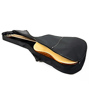 Gearlux 41-Inch Dreadnought Acoustic Guitar Gig Bag, 5mm Padding - Black