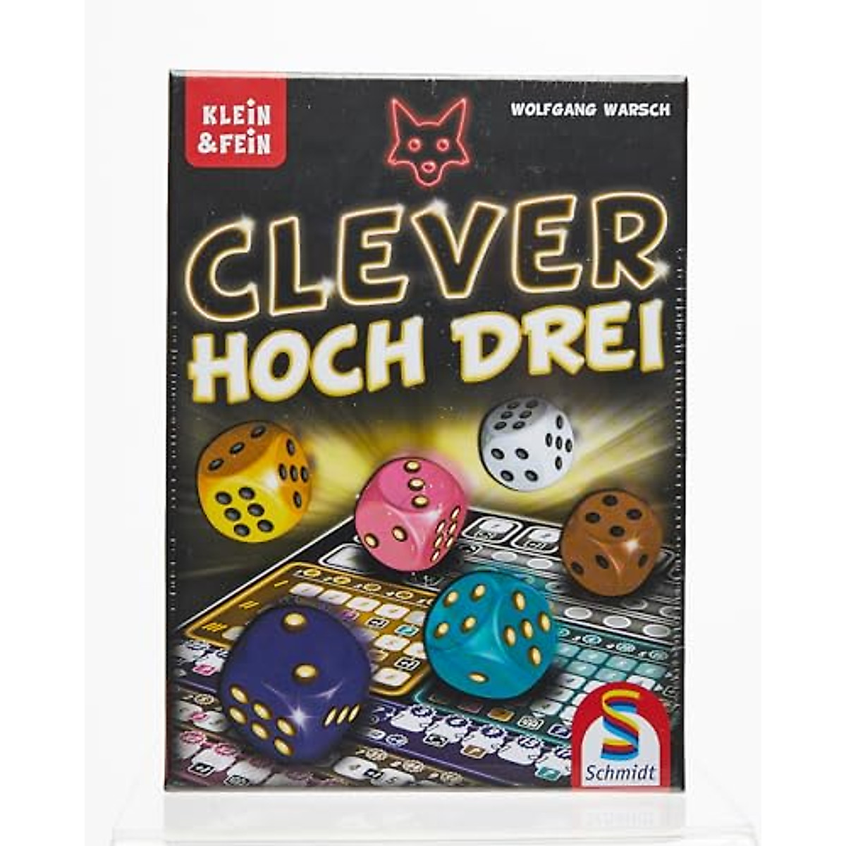 Schmidt Spiele 49384 Clever hoch DREI, dice Game from The Series Klein & Fein