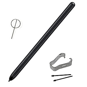 Galaxy Z Fold 4 S Pen Fold Edition,S Pen Z Fold 4,Slim 1.5mm Pen Tip,4,096 Pressure Levels,Z Fold 3 Stylus Pen for Samsung Galaxy Z Fold 4 5G+Tips/Nibs + Eject Pin (Black) EF- FF92PCBEGUS