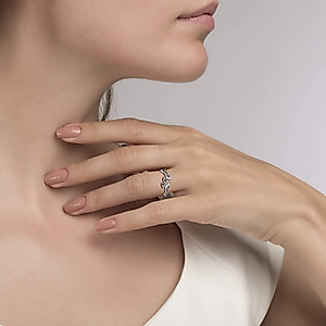 Miscarriage Ring Loss of Pregnancy Rings 925 Sterling Silver Loss Mommy of an Angel Memorial Jewelry Sympathy Gift for Women Mom (Miscarriage Ring)