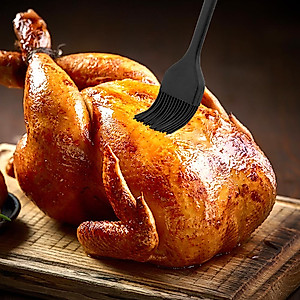 2pcs Baking Mats for Dutch Oven, Reusable Non-stick Silicone Bread Sling with Measurement, Long Handle Baking Mat, Oil Brush and Scraper for Making Bread