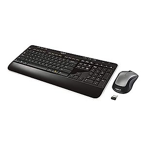 Logitech MK520 Wireless Keyboard and Mouse Combo — Keyboard and Mouse, Long Battery Life, Secure 2.4GHz Connectivity (Renewed)
