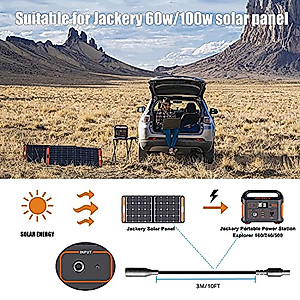 HKY DC 8mm Extension Cable 10Ft 3M 8mm DC Power Plug Cord 16AWG Wire for Solar Generator Solar Panel Compatible with Goal Zero Yeti/Jackery/Anker/BALDR/Bulutti More DC 7909 Portable Power Station