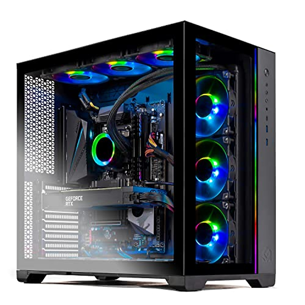 Skytech Prism II Gaming PC Desktop – Intel Core i9 10900K 3.7 GHz, RTX 3080, 1TB NVME SSD, 16G DDR4 3200, 750W Gold PSU, 360mm AIO, AC Wi-Fi, Windows 11 Home 64-bit