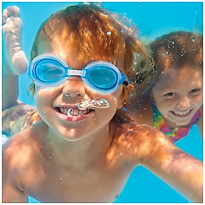 SwimWays Value pack, Fish Face Guppy Goggles ,Soft Swimmies, and Mermicorn Kick Trainer, Learn to Swim Kickboard