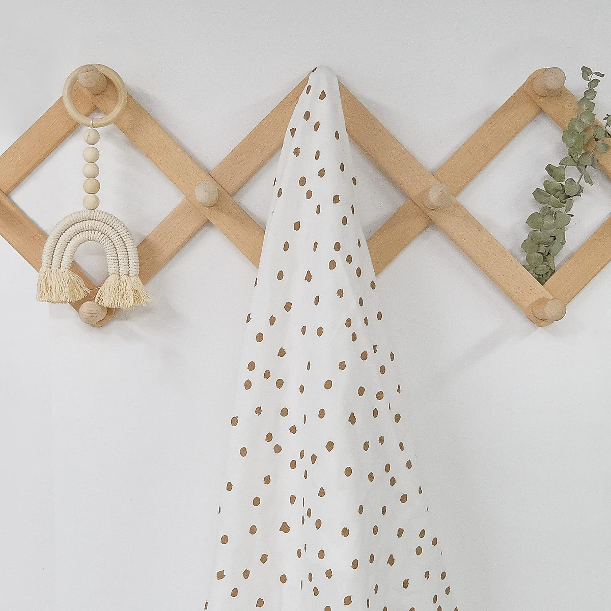 Kids Baby Blankets for Boys Girls Super Soft Plush Dot Blanket with Double Layer Dotted Backing for Toddler Bamboo Muslin Rainbow Receiving Blankets Baby Newborn Blanket Shower Gifts 30" x 40 "