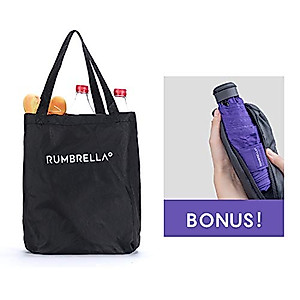 RUMBRELLA Mini Umbrella small UV Umbrella fast dry and Ultra Lightweight, Purple
