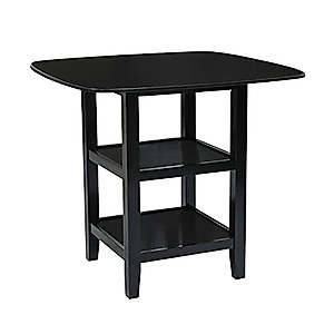 Lexicon Skyway 5-Piece Counter Height Dining Set, Black