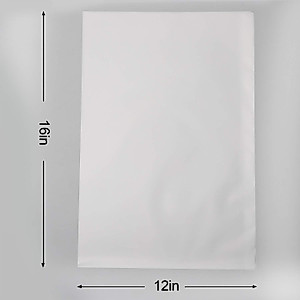 50 pcs Clear 12" x 16"(W:30.5XL:40.6cm) Flat Cello Cellophane Bags Poly Treat Bags 2.8 mils for Gift Wrapping, Bakery, Cookie, Candies, Toast, Dessert, Party Favors Packaging with Color Twist Ties