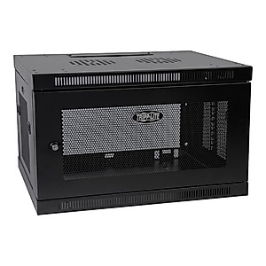 Tripp Lite 6U Wall Mount Rack Enclosure Server Cabinet, Low-Profile, 20.5 inch Switch-Depth, 5-Year Warranty (SRW6UDP)
