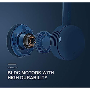 Dansoon Bladeless Neckband Rechargeable Portable Fan (Cream White)