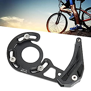 Oumefar Mount Bike Chain Guard, 7075 Aluminum Alloy High Strength Direct Mount Chain Guide Light Weight Easy Installation Fixed Chain for Road Bike Sportinggoods