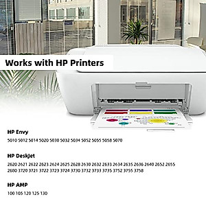 65XL Black Ink Cartridge Replacement for HP Ink 65 HP65 XL HP65XL for DeskJet 3755 3700 3752 3772 3720 3723 2600 2621 2622 2652 2655 Envy 5055 5000 5052 5014 5010 AMP 100 120 130 Printers (2 Pack)