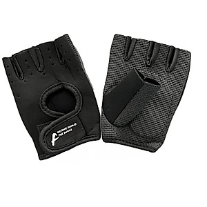 Fortune Favors The Swole Exercise Gloves for Weighlifting, Training, Cycling, at Home or The Gym. (Black, Small)