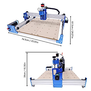 DUIBAII CNC Machine Kit, Pro Milling Machine, CNC Engraving Machine, 100W CNC Router Machine for Wood Metal Acrylic MDF Carving Arts Crafts DIY Design