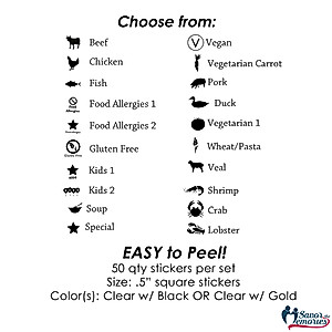 Meal Stickers (50 qty)