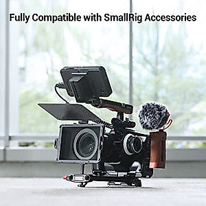 SMALLRIG Mini Matte Box for Mirrorless DSLR Cameras Compatible with 67mm/72mm/77mm/82mm/95mm Lenses - 3196