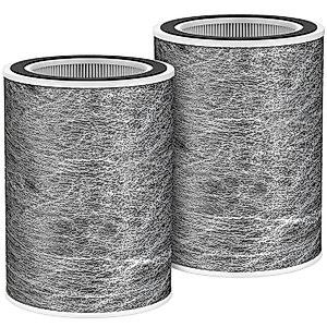 HP202 Replacement Filter Compatible with HP201, UA205, AP1000 HP200 For Shark HC501, HC502 Air Purifier MAX Replacement Filter H13 True HEPA, Part # HE2FKBASMB, HE2FKBAS, HE2FKPET, HE2FKPRO (2 Pack)