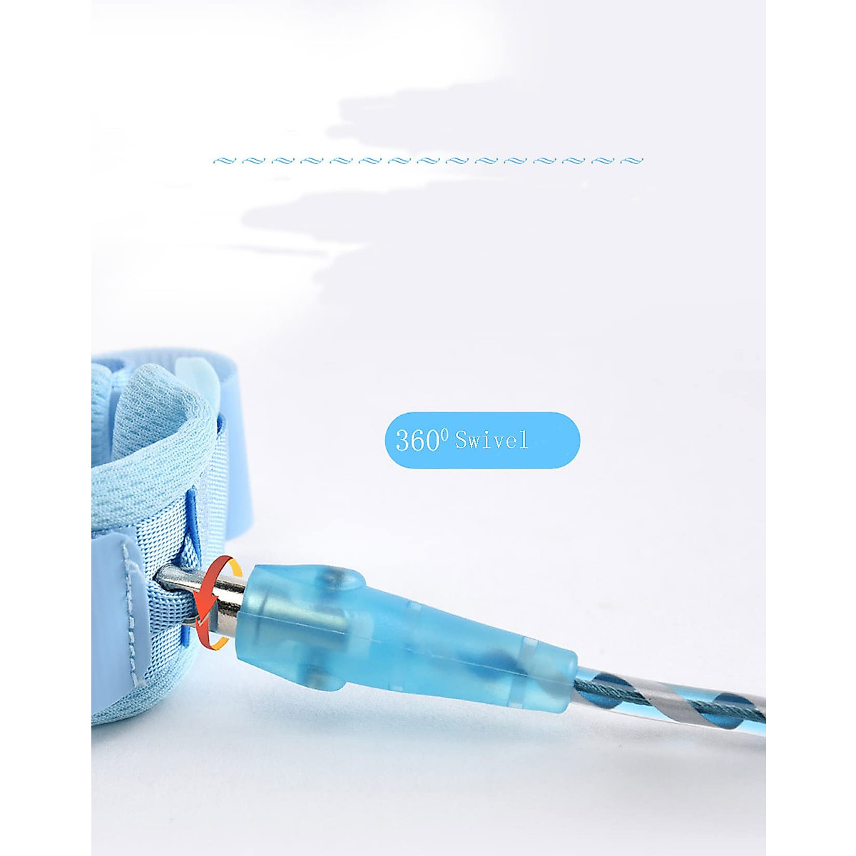 Anti-Wandering Light-up Wristbands, Child Harness with Key Lock, Breathable Toddler Traction Belt, Anti-Wandering Wristbands (Green,Blue,Pink) (Blue)