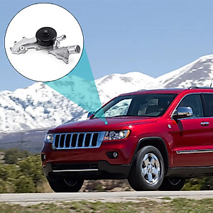 AULINK AW6169 Water Pump With Gasket (Engine 3.6L) OE Replacement For Chrysler 200 300 Town & Country,Dodge Avenger Challenger Charger Durango Journey,Jeep Grand Cherokee,Ram 1500