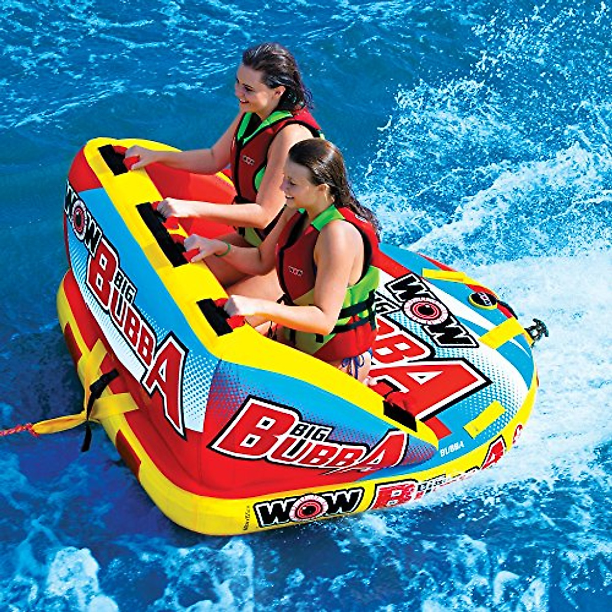 WOW Sports Big Bubba 1 or 2 Persons Inflatable Towable Tube for Boating