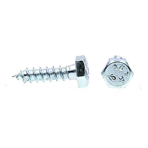 Prime-Line 9054850 Hex Lag Screws, 1/4 In. X 1 In., A307 Grade A Zinc Plated Steel (100 Pack)
