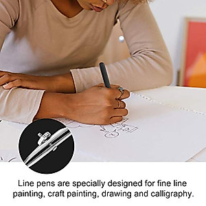 HEALLILY Line Drawing Pen Art Ruling Pen Adjustable Straight Line Pen Drawing Pen for Technical Drawing Cartography Lines Applying Masking Fluid Line Work 3pcs Rolling Ink Pen
