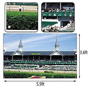 Kentucky Derby Photo Booth Backdrop Churchill Downs Run for The Roses Horse Racing Themed Party Decoration Photography Background Decor