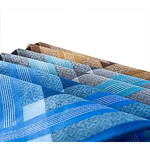 Men's Handkerchiefs,100% Cotton 6 Piece Gift Set